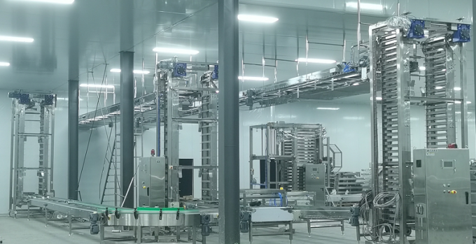 Tray Stacker Auto Trolley Loader , Ergonomic Auto Trolley Unloader