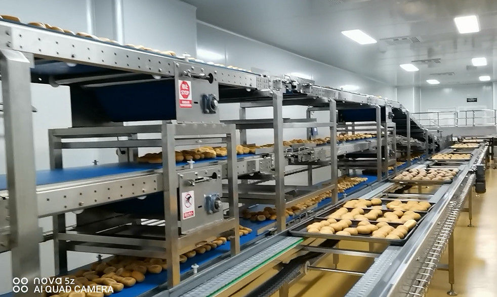 Suction Depanner Step Proofer Fully Automatic Bread Production Line PLC ...